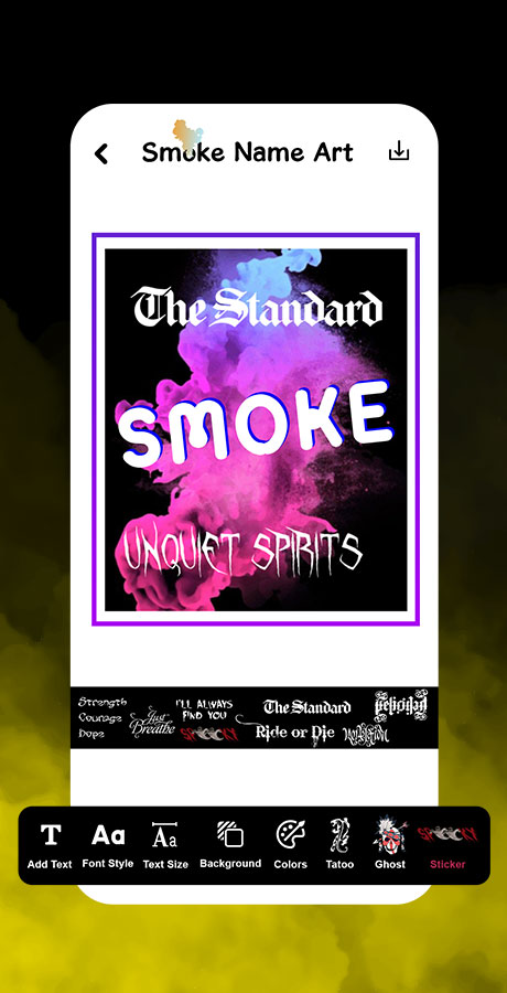 Smoke Name Art Maker - Smoke Effect - Text on Photo - Smoke Name Art Effect - Name Art - Android ...